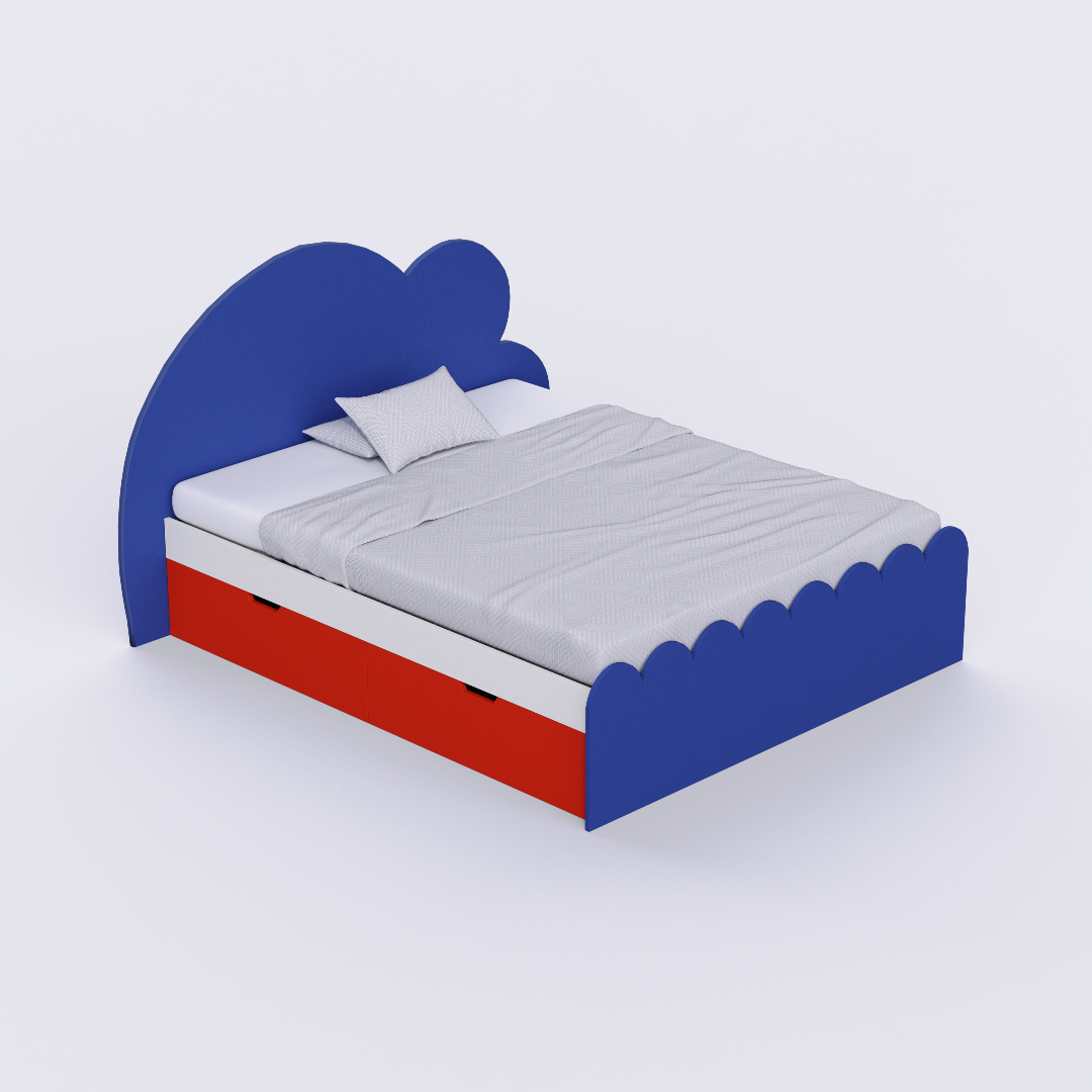 Buy Boingg Cloud Tails Double Bed Online at 20% Off
