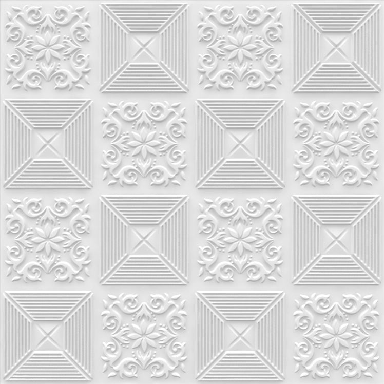 Buy Elevate Self-Adhesive 3D Wall Panel| Model 104 | White | 500mm x ...