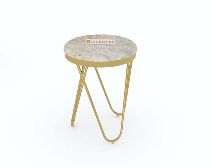 Buy Furnishka Clos Side Table with Australian Onyx Top Online at 26% Off