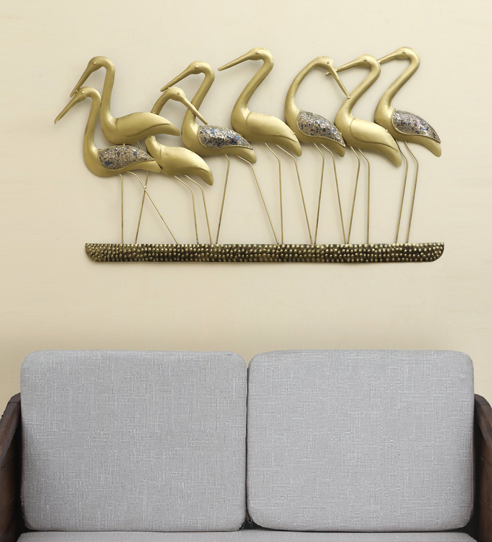 Buy Vedas French Flamingo Family Wall Mounted and Hanging Sculpture ...