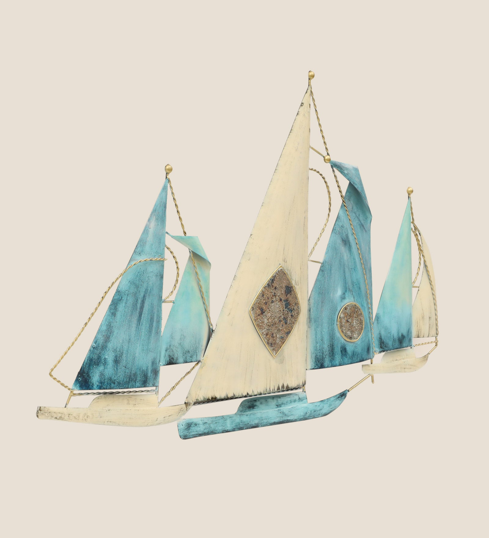 Nova Boat Wall Mounted and Hanging Sculpture Wall Decor Art – Interior ...