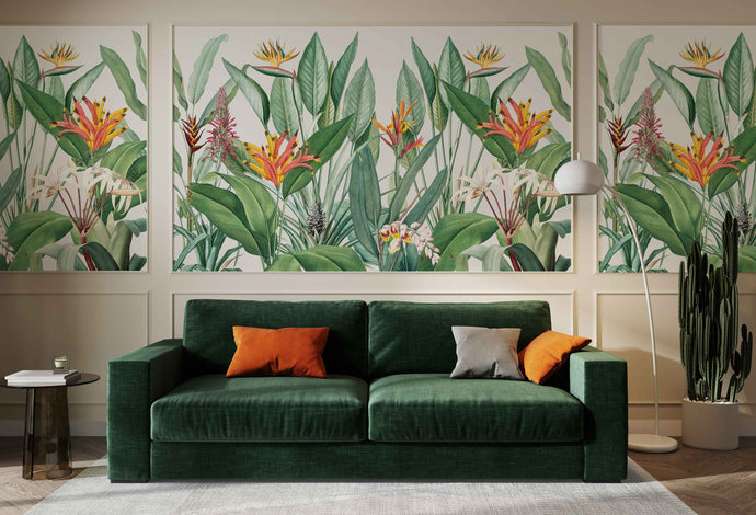 Buy Tropical Canvas Texture Custom Design Wallpaper | Model AB-TP-022 ...