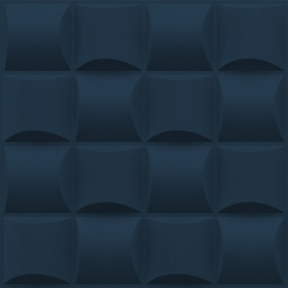 Buy Elevate Block 3D Wall Panel (Non-Self Adhesive) - Navy Blue | 500mm x 500mm | (Pack of 12 ...