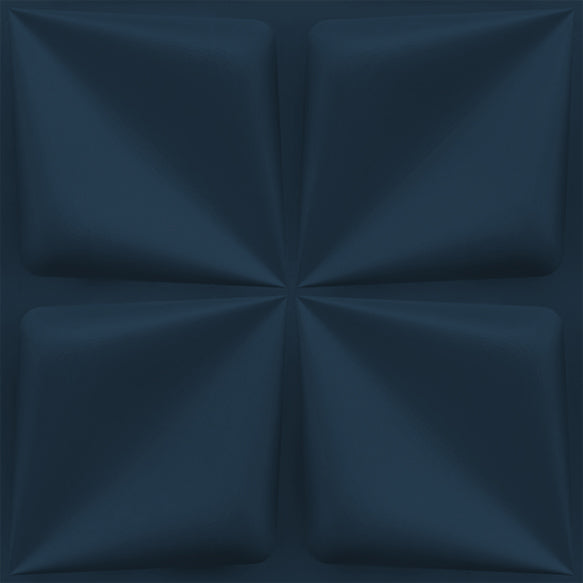 Buy Elevate Bloom 3D Wall Panel (Non-Self Adhesive) - Navy Blue | 500mm ...