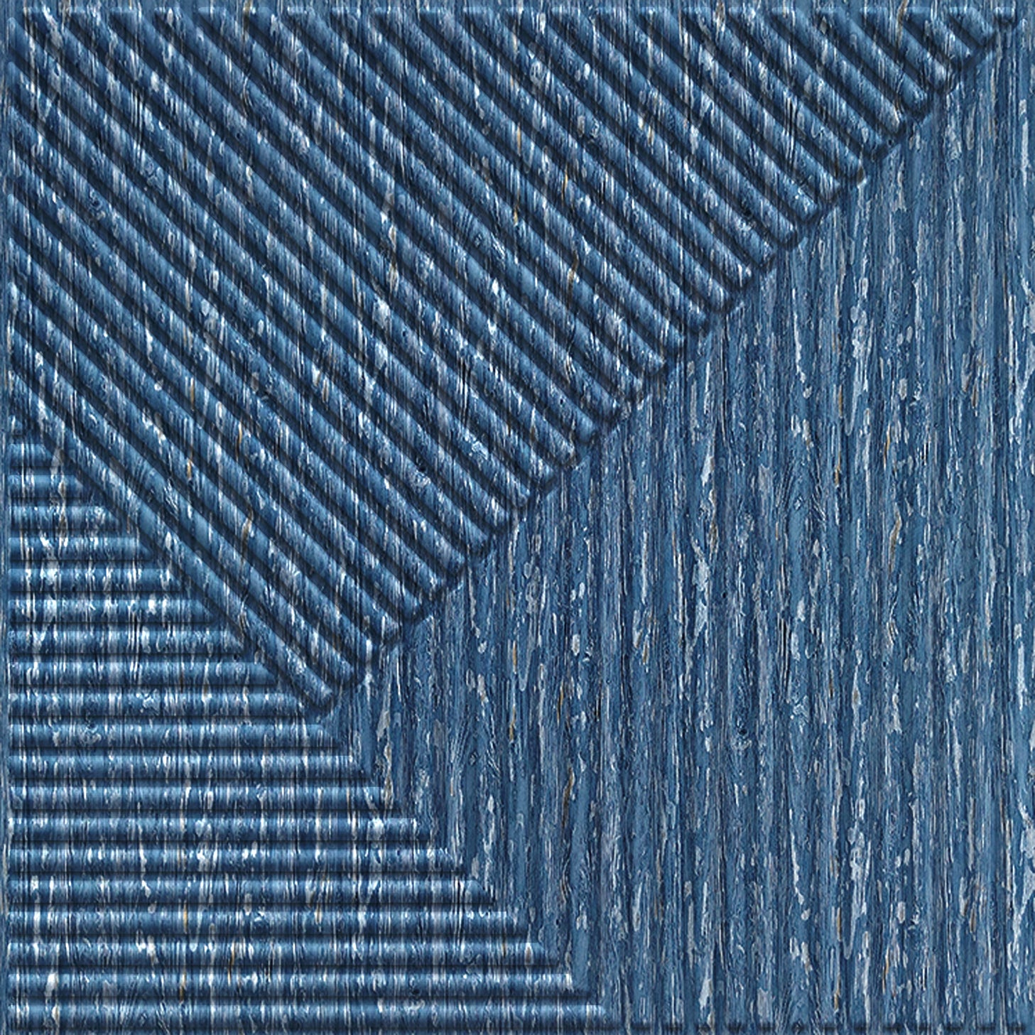Buy Elevate Fluted 3D Wall Panel (Non-Self Adhesive) - Electric Blue ...