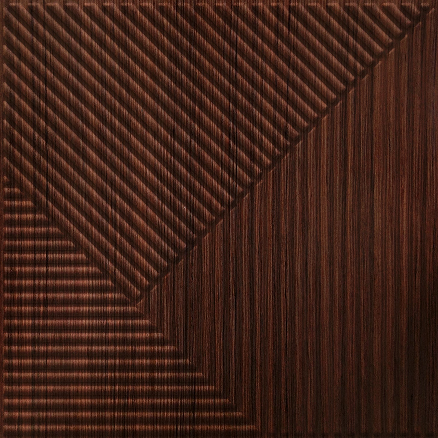 Buy Elevate Fluted 3D Wall Panel (Non-Self Adhesive) - Walnut Wood ...