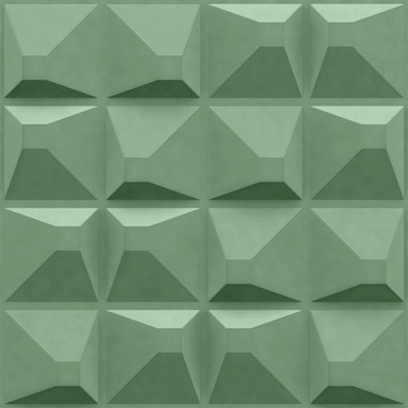 Buy Elevate Pixel 3D Wall Panel (Non-Self Adhesive) - Olive Green ...