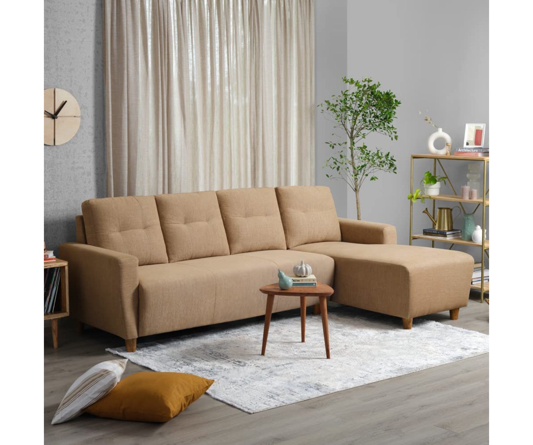 Buy Decor Desk Nakshatra Velvet Fabric 5 Seater Sofa Set Online at 31% Off