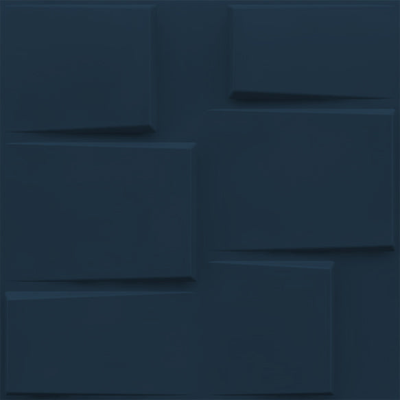 Buy Elevate Stream 3D Wall Panel (Non-Self Adhesive) - Navy Blue ...