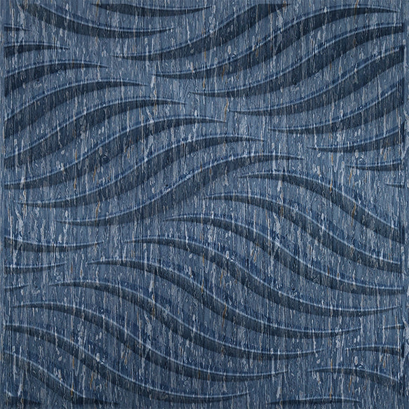 Buy Elevate Swirl 3D Wall Panel (Non-Self Adhesive) - Electric Blue ...